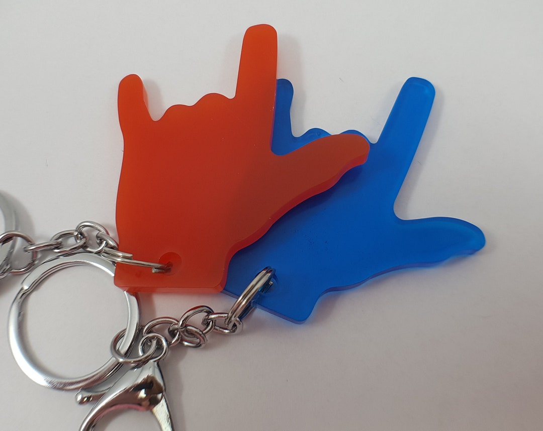 Sign of the Horns Keychain / Metal Hand Keychain / Rock on Jewelry ...