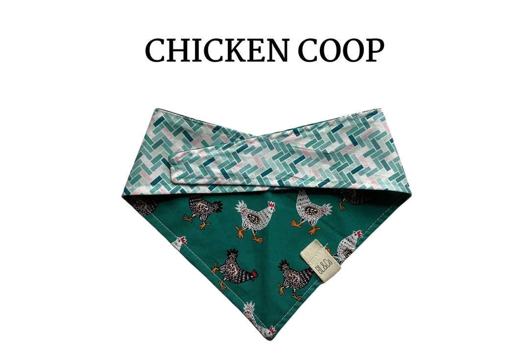 Chickens and Pastel Subway Tile Dog Bandana // Chicken Coop : Everyday ...