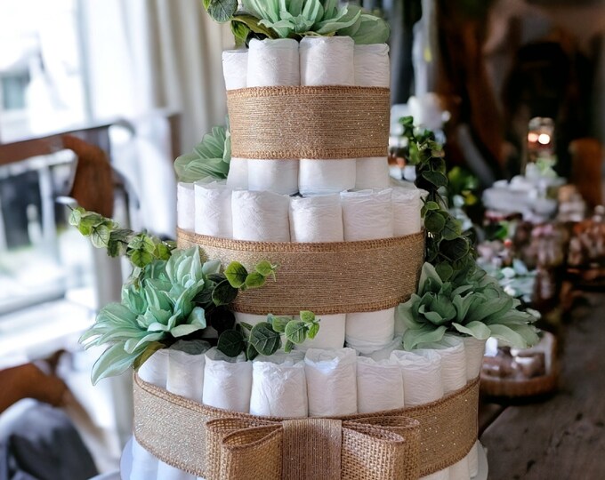 Sage Green Baby Shower | Earthy Baby Shower | Sage Green and Gold ...