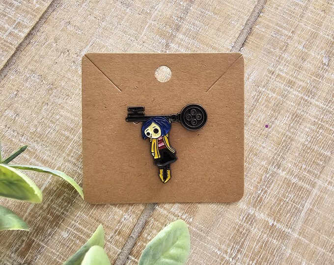 Coraline Enamel Pin | Coraline Doll | Merch | Key | the Other Mother ...