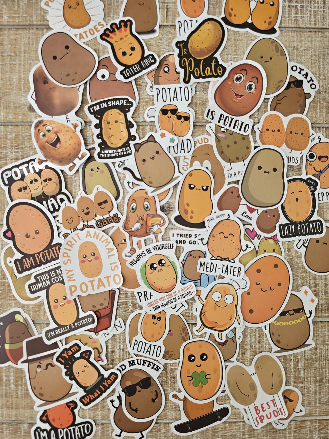 Positive Potato | Potato Stickers | Pack | Encouragement Stickers ...