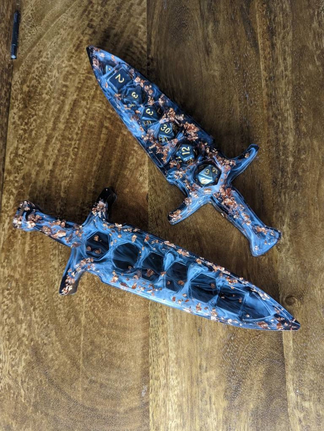 Custom Dnd Dice Dagger - Holds Standard Round Edge Dice - Etsy