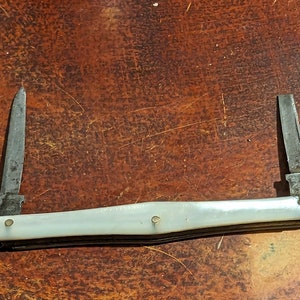 Vintage Mother of Pearl Quill Cutter Stockman Pocket Knife - Etsy