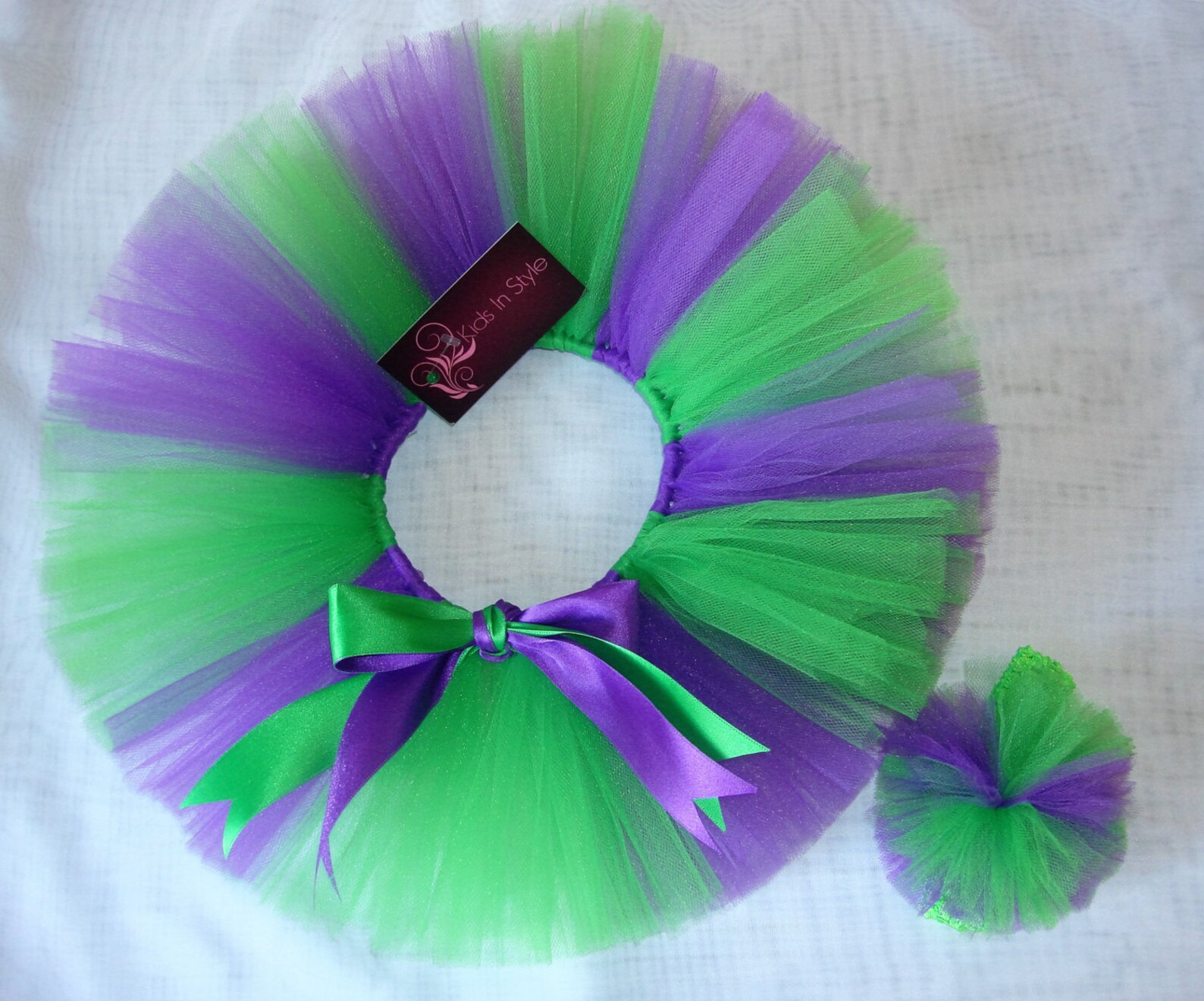 Princess Ariel Tutu With Matching Headband Barney Tutu With | Etsy