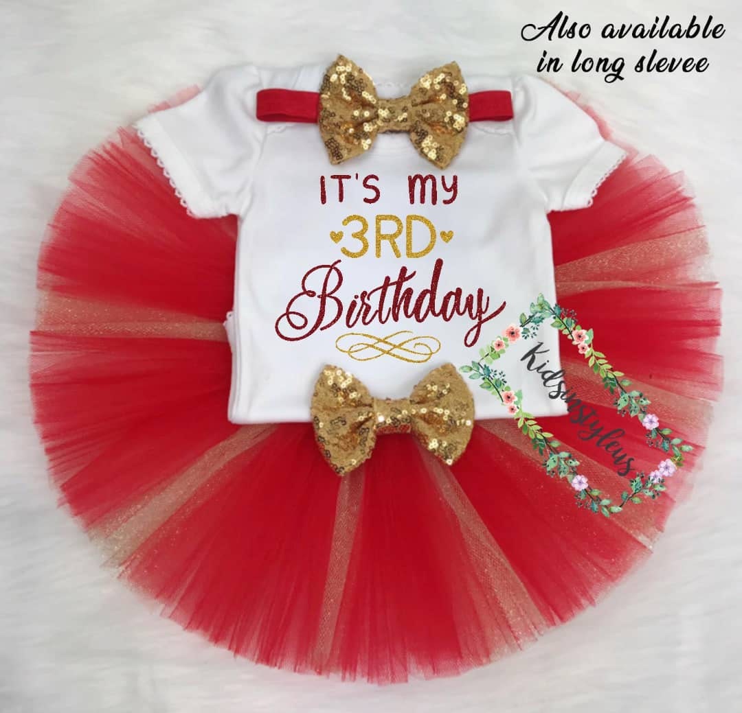 Third Birthday Outfit, Its My Third Birthday Outfit, Third Birthday ...