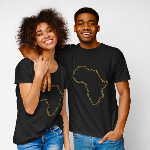 Africa Map for Shirt - Etsy