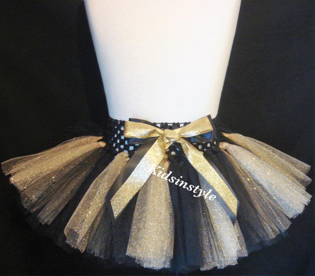 Gold & Black Tutu, Christmas Tutu, Black Tutu, Gold Tutu, Glitter Tutu ...