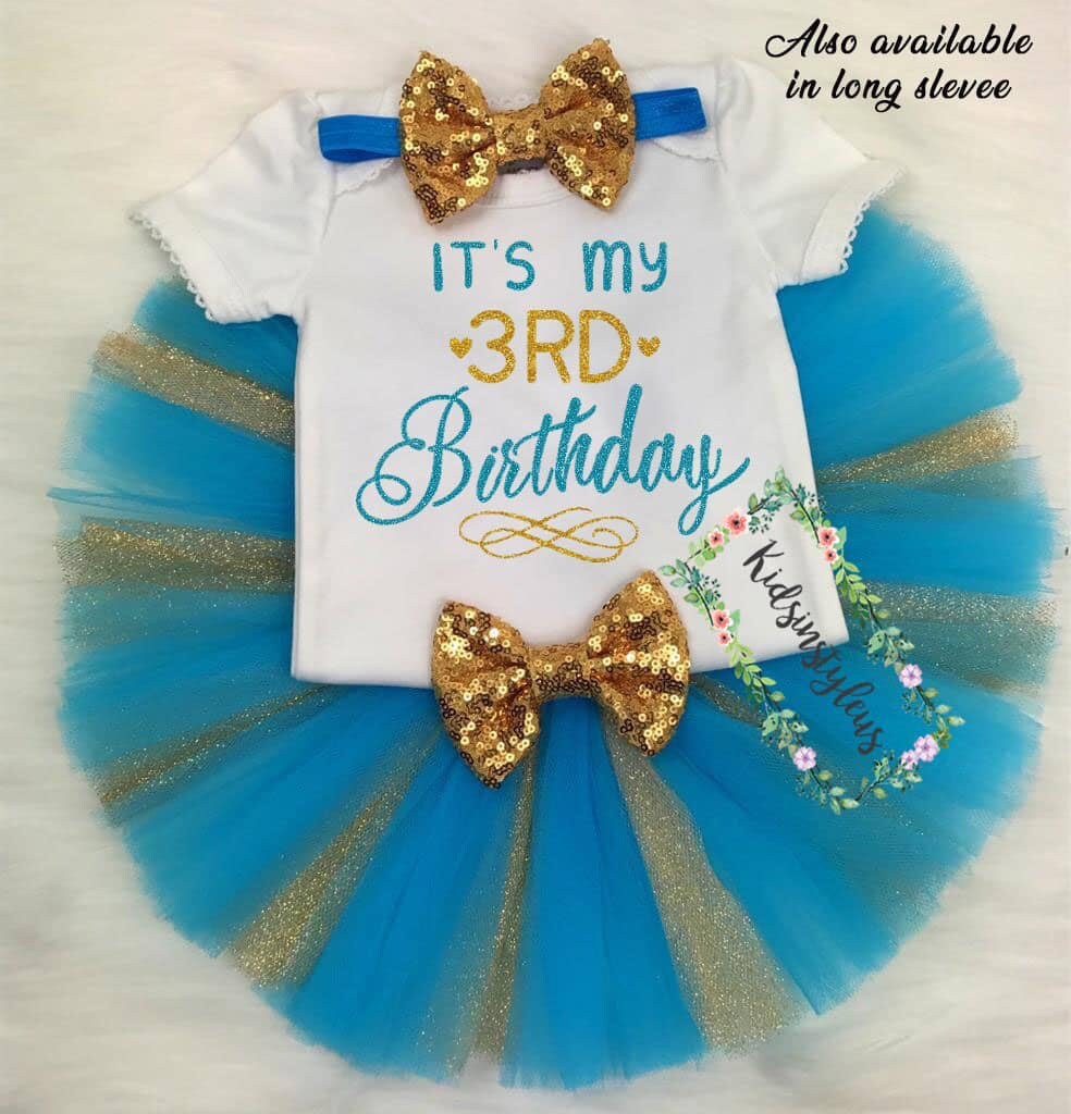 Third Birthday Outfit, Its My Third Birthday Outfit, Third Birthday ...