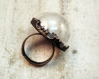 Glass Bottle Ring - Etsy
