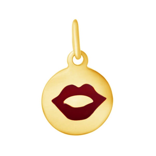 Red Lips Necklace - Etsy