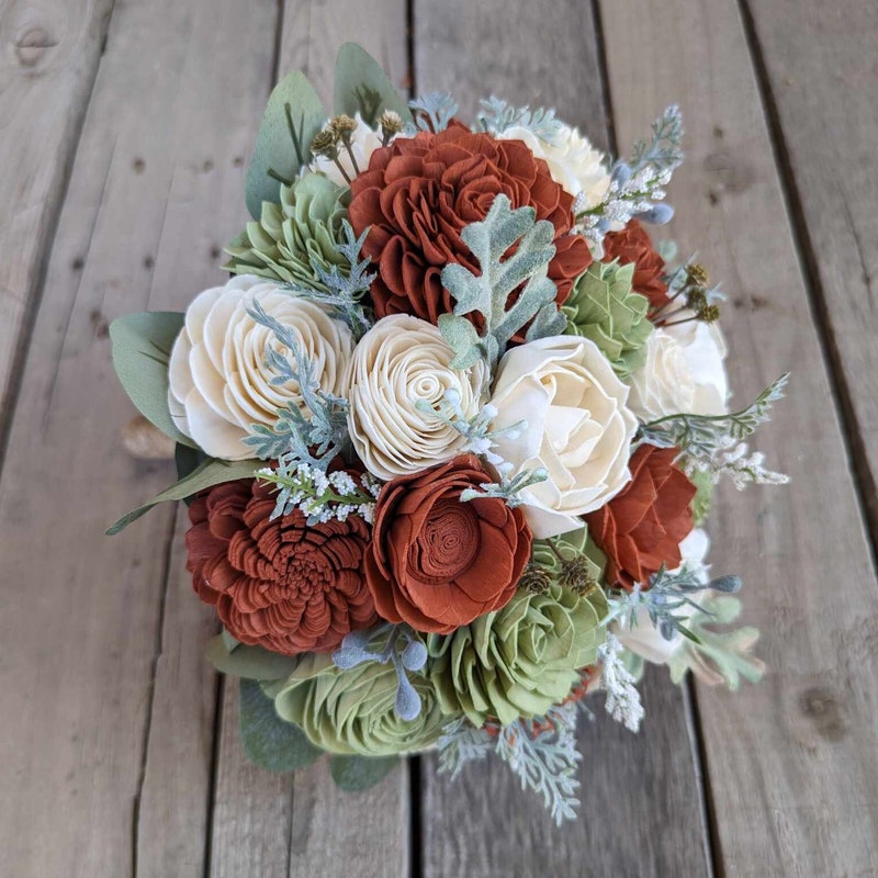 Rust Bridal Bouquet - Etsy