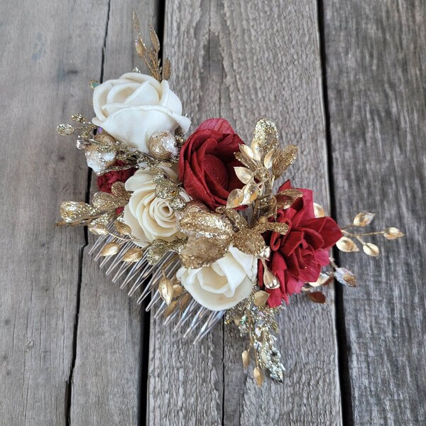 Flower Hair Comb - Etsy
