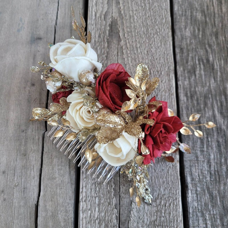 Flower Hair Comb - Etsy