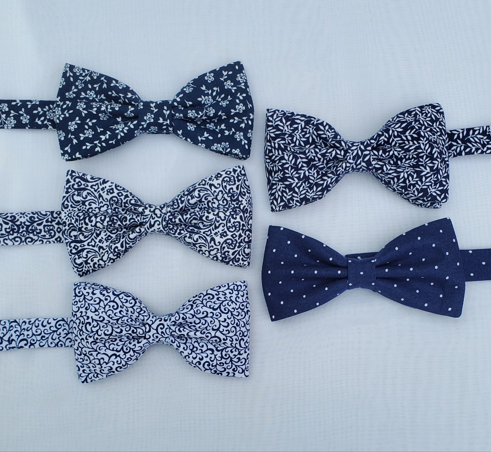Birthday Party Bundle Total 5 Bowties, Party Tie, Birthday Bowtie, Plum ...
