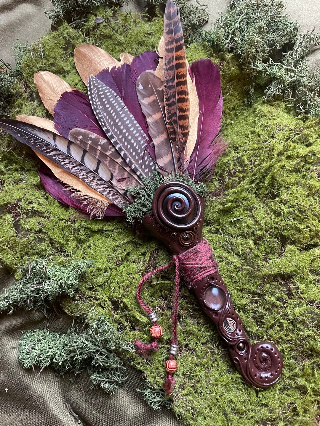 Shamanic Smudge / Smudging Feather Fan From Sacred Healing Land of ...