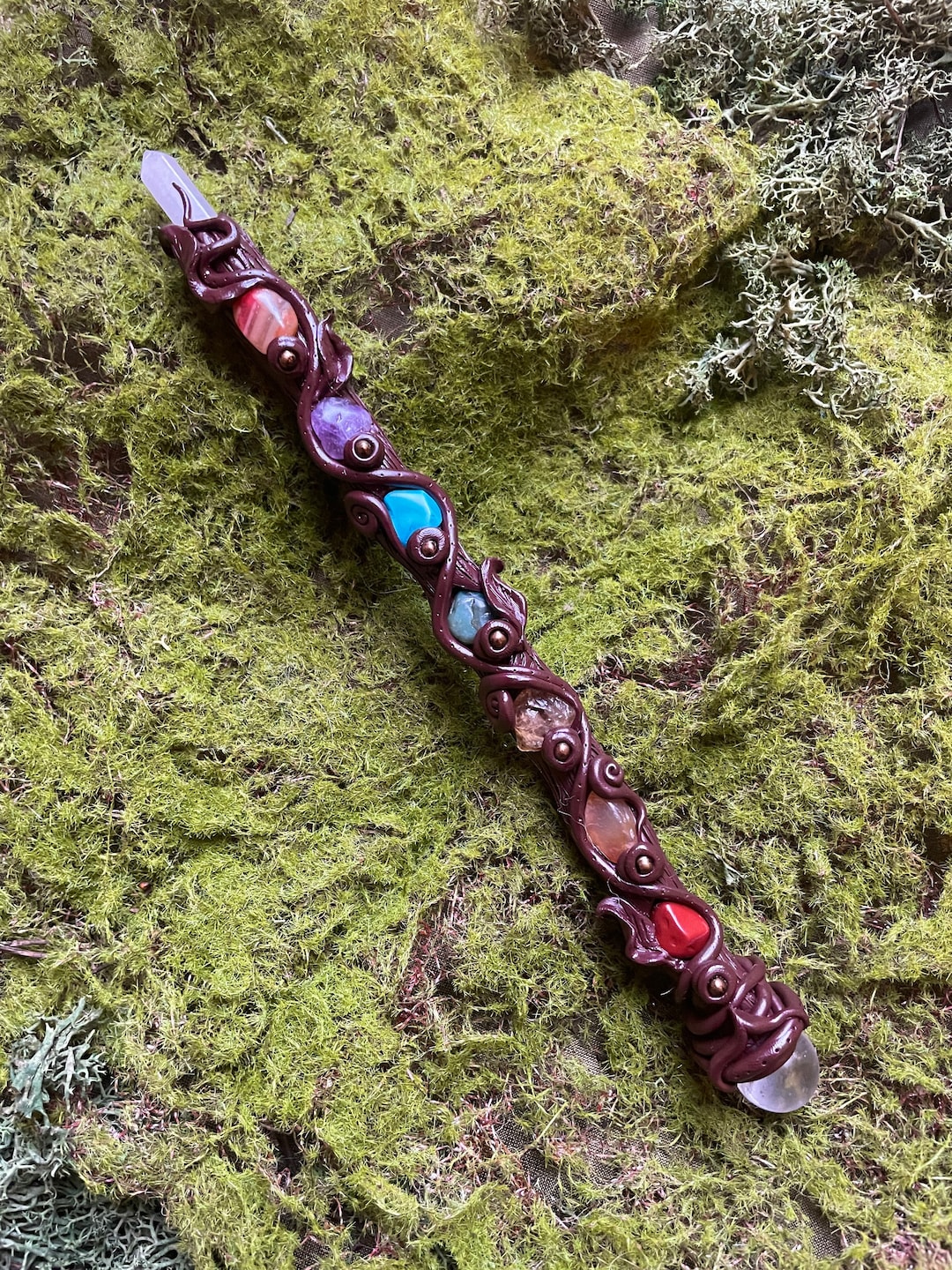 Carved Reiki Crystal Wand From Sacred Healing Land of Avalon ...