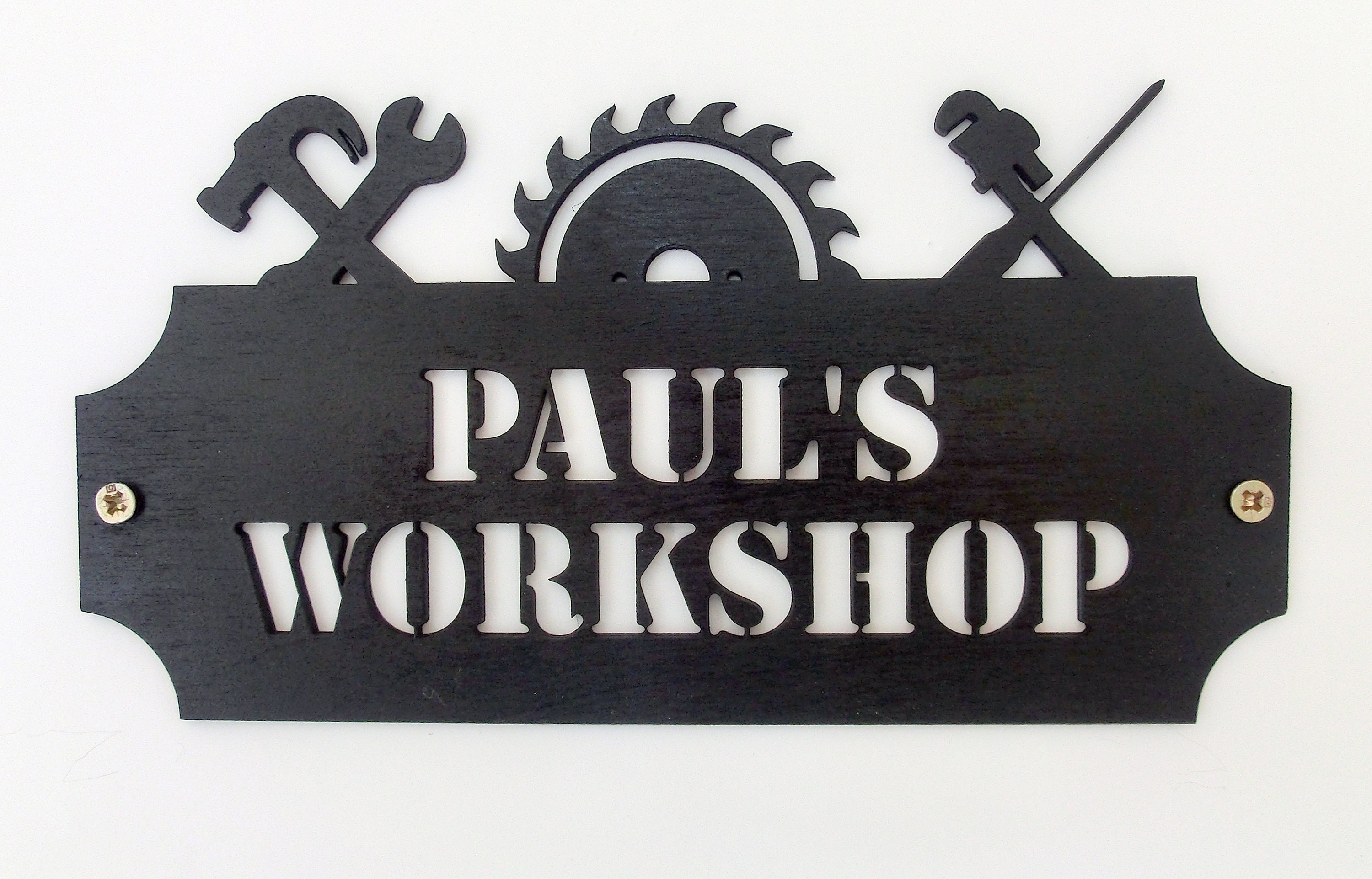 Personalised Workshop Sign Weatherproof Acrylic Plain - Etsy