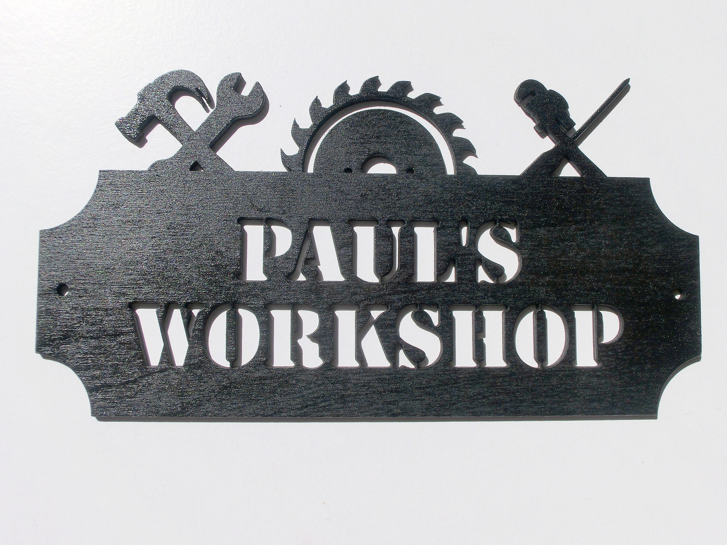 Personalised Workshop Sign Weatherproof Acrylic Plain - Etsy