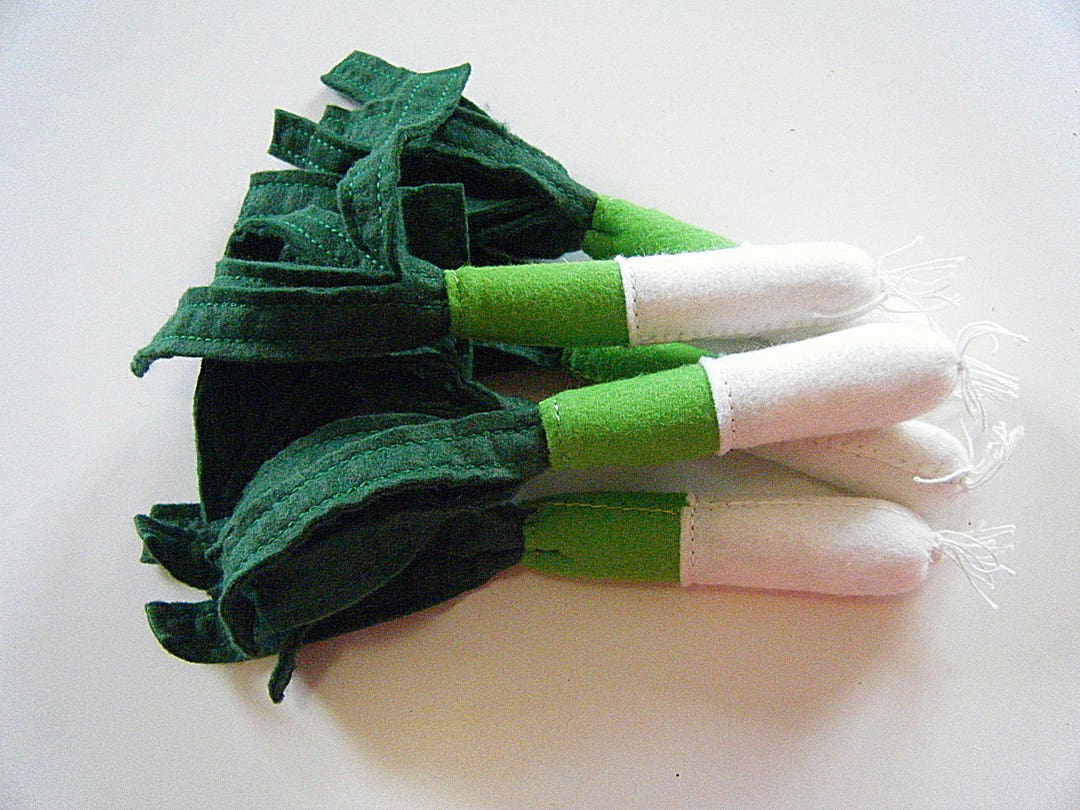 Leeks - Felt Food - Etsy UK