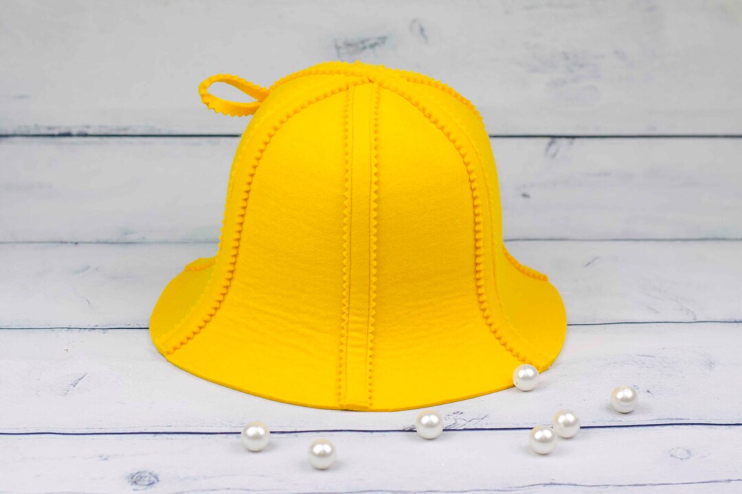 Yellow Sauna Hat - Etsy