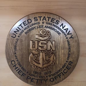 US Navy Chief Petty Officer Plaques - Chief Petty Officer Promotion ...