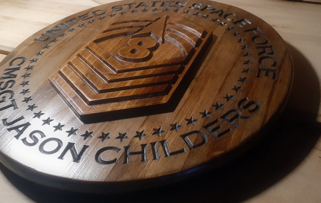 USSF Senior Enlisted Plaques - Chief Master Sergeant Promotion - Senior ...