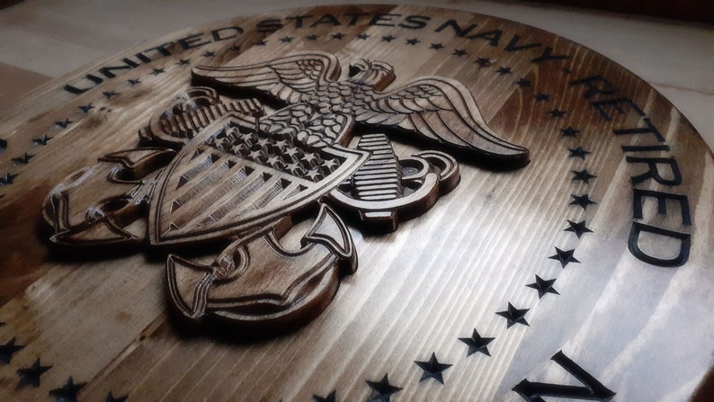 US Navy Officer's Crest Free Customization Navy Officer - Etsy