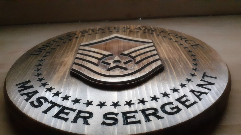 USAF Master Sergeant Series Chief Master Sergeant Promotion - Etsy