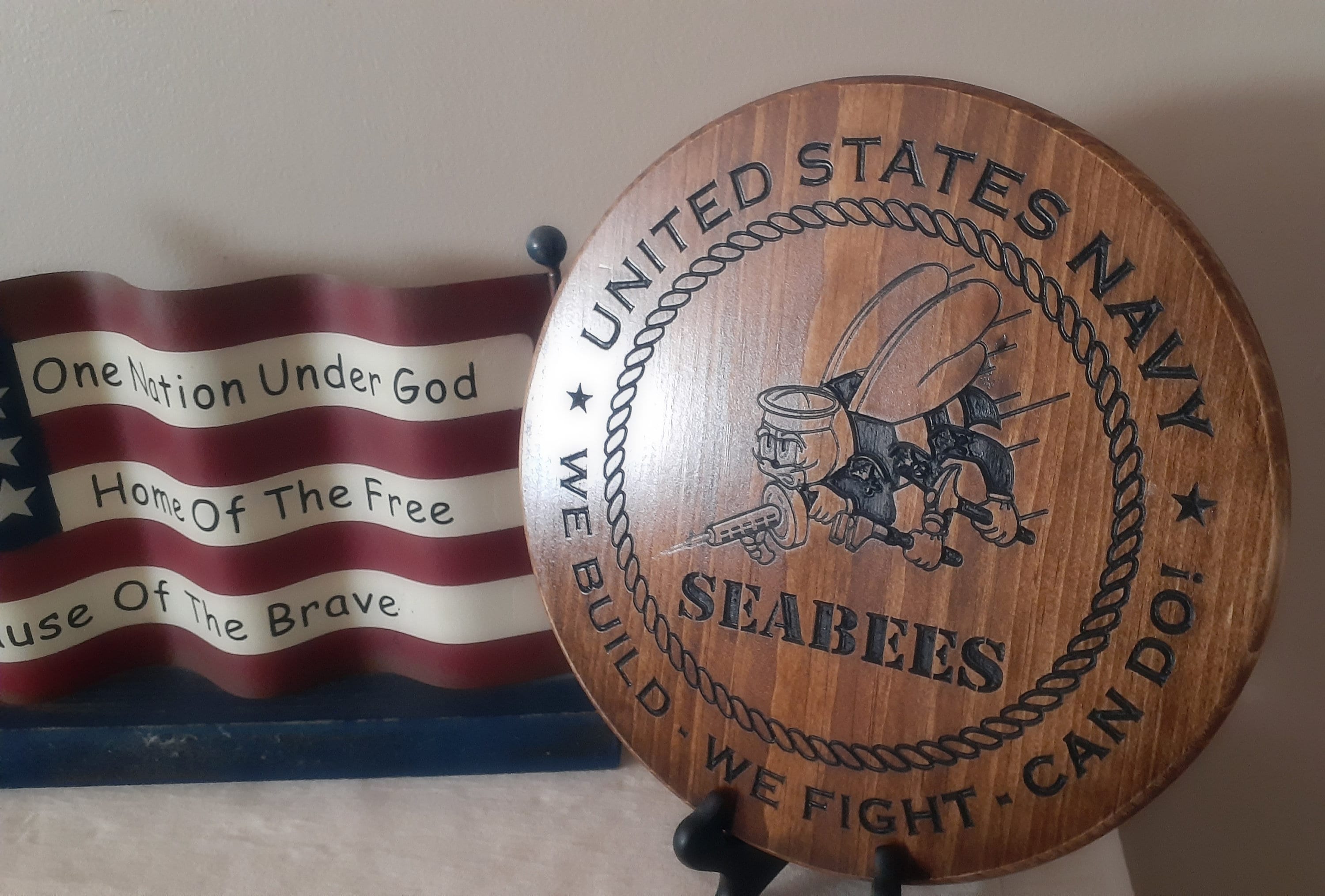 US Navy Seabees Plaque Military Signs and Veteran Gifts | Etsy