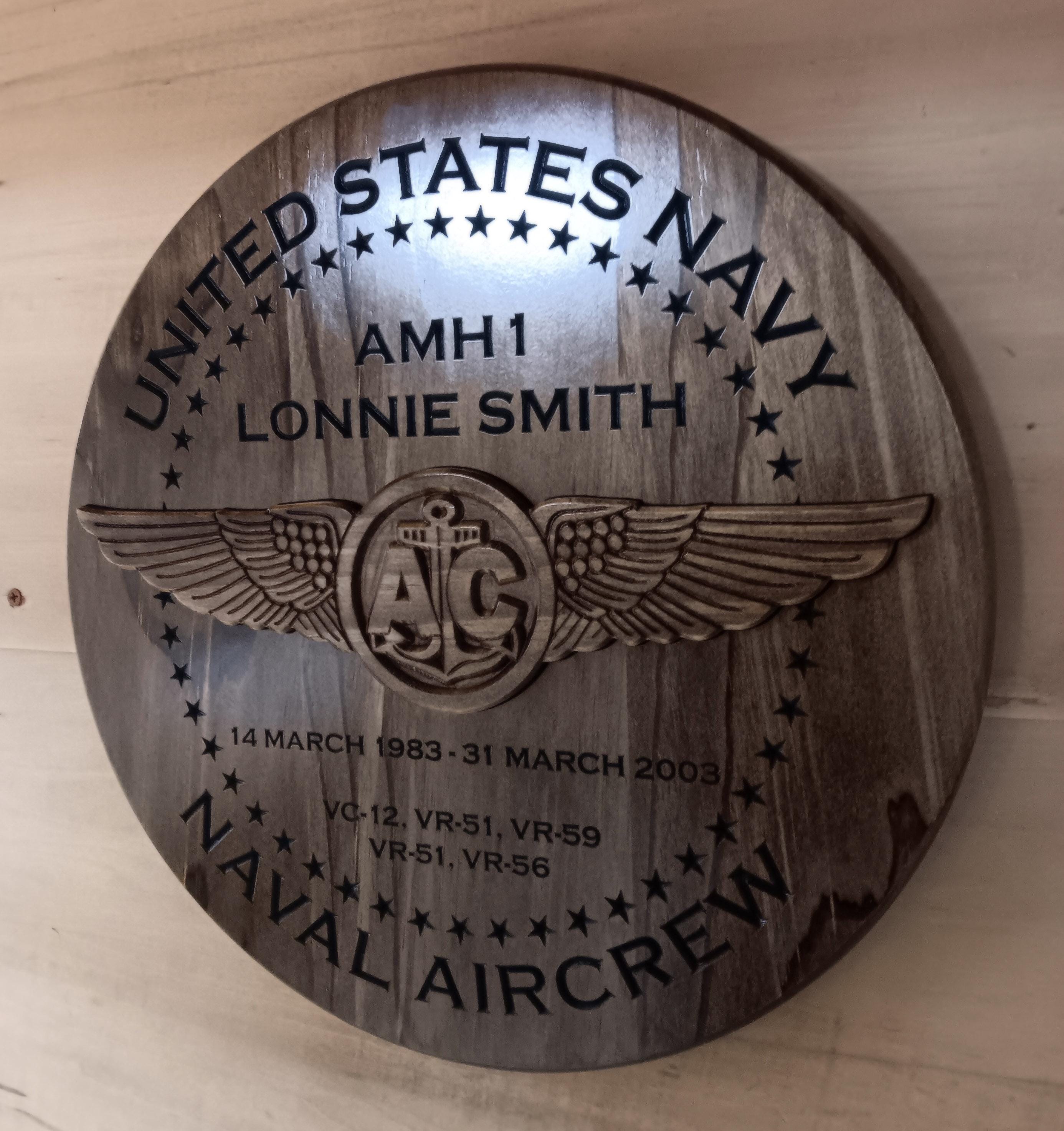 US Naval Aircrew Wings Plaque - Military Signs and Veteran Gifts ...