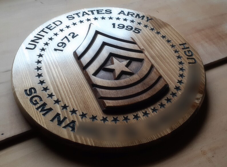 Custom US Army Senior Enlisted Series Sergeant First Class - Etsy