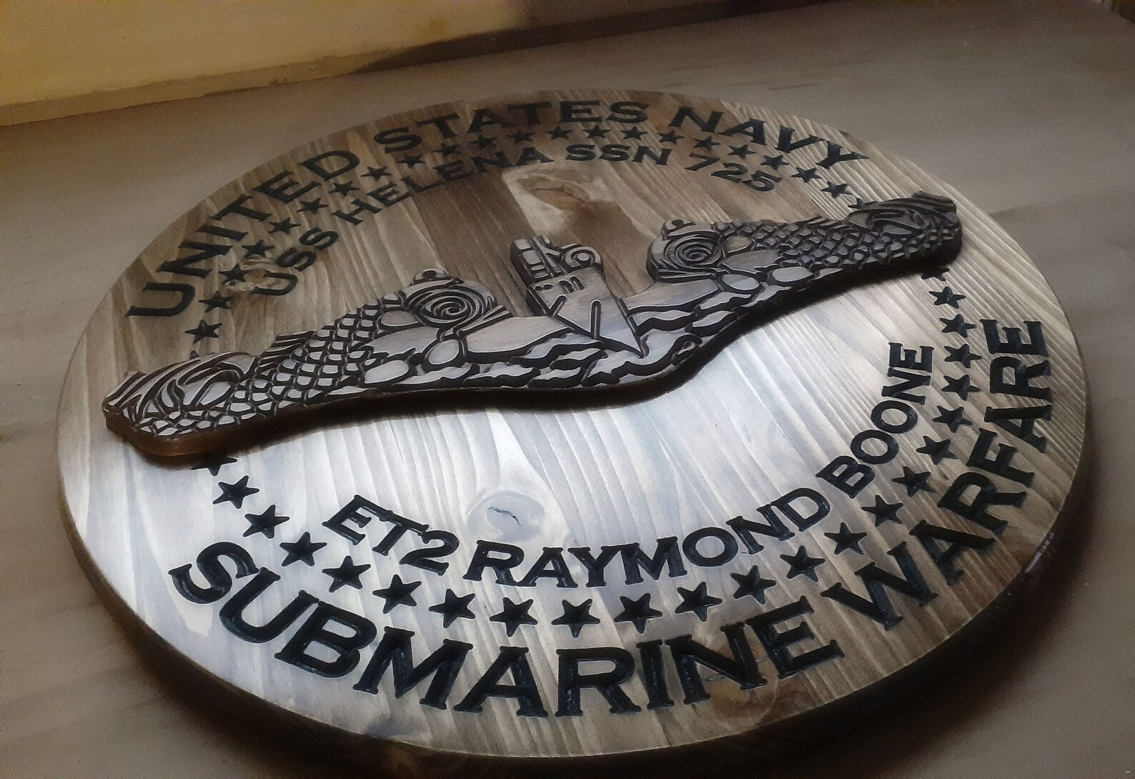 US Navy Submarine Warfare Plaque Free Customization - Etsy