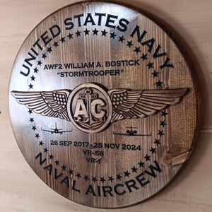 US Naval Aircrew Wings Plaque - Military Signs and Veteran Gifts ...