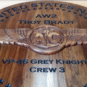 US Naval Aircrew Wings Plaque - Military Signs and Veteran Gifts ...