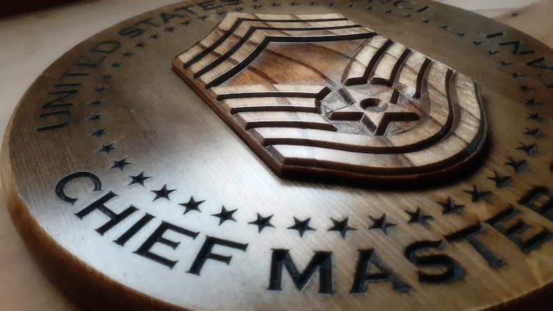 USAF Master Sergeant Series Chief Master Sergeant Promotion - Etsy