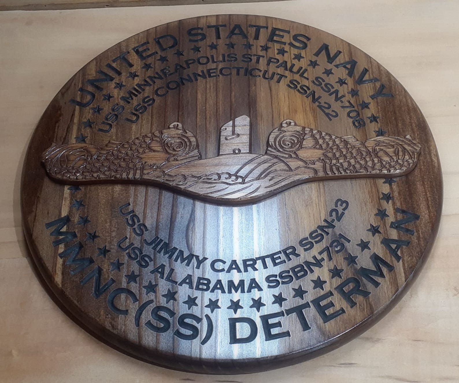 US Navy Submarine Warfare Plaque - Free Customization! Military Signs ...