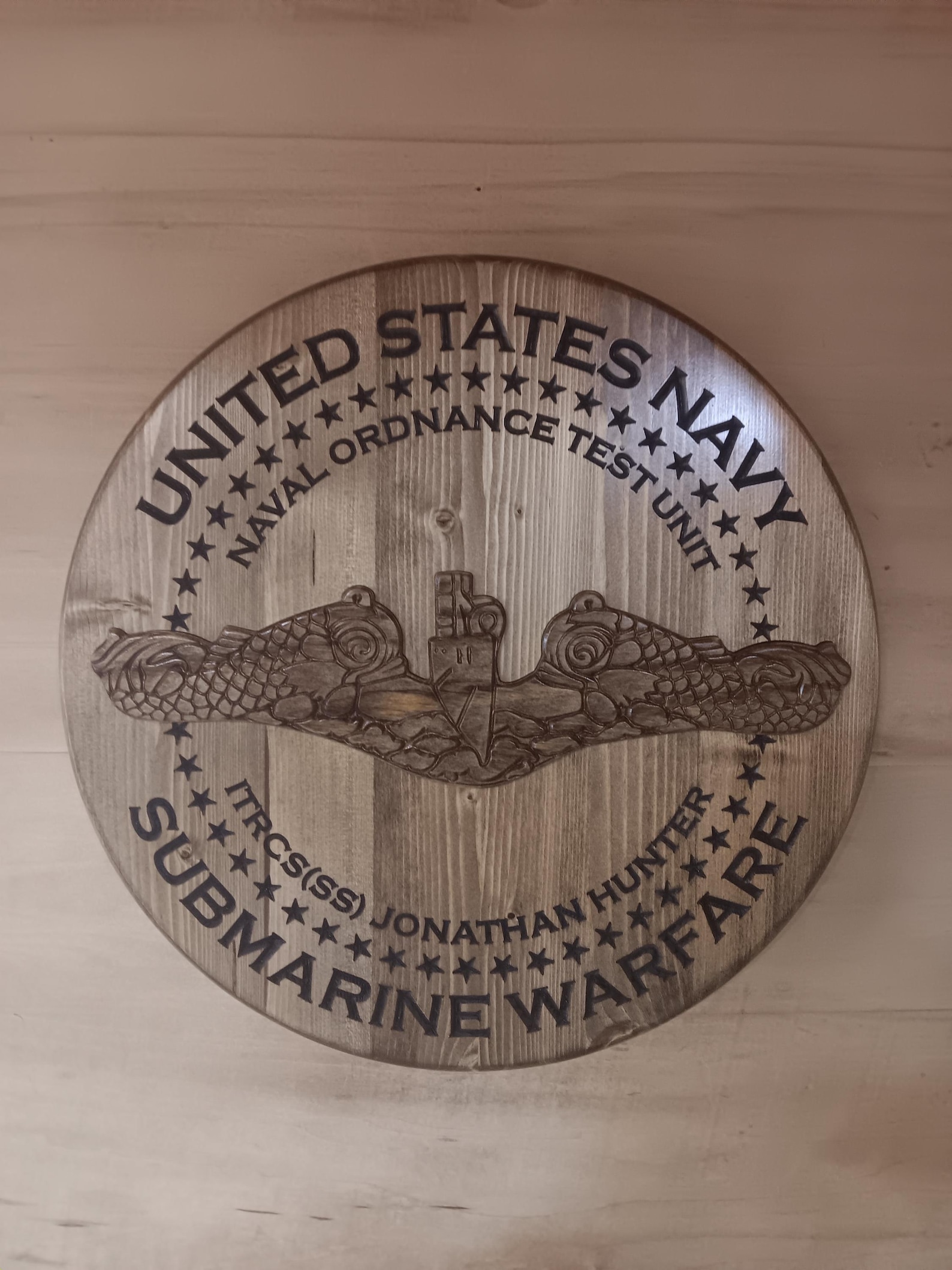 US Navy Submarine Warfare Plaque - Free Customization! Military Signs ...