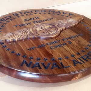 US Naval Aircrew Wings Plaque Military Signs and Veteran Gifts Veteran ...