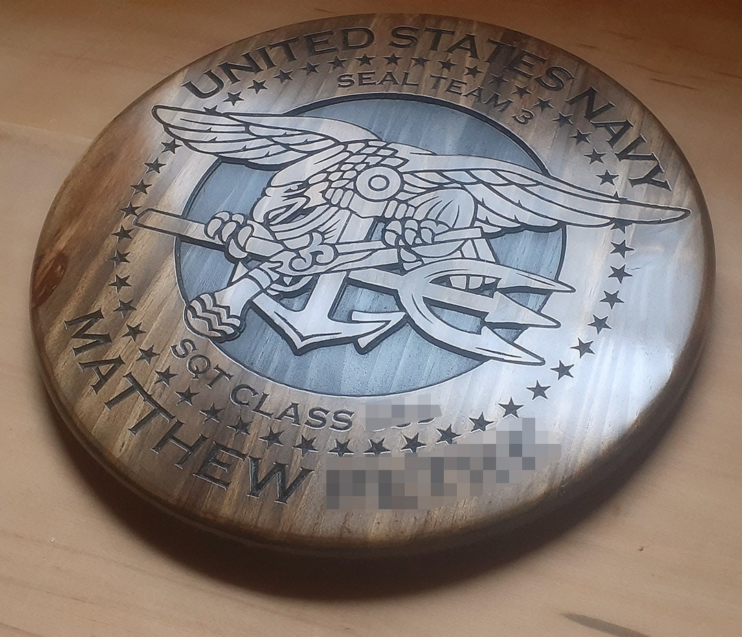 US Navy Seals Plaque - Free Customization! - Veteran-made in the USA - Etsy