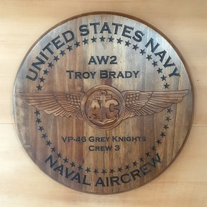 US Naval Aircrew Wings Plaque - Military Signs and Veteran Gifts ...