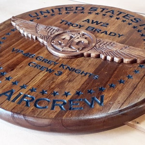 US Naval Aircrew Wings Plaque - Military Signs and Veteran Gifts ...