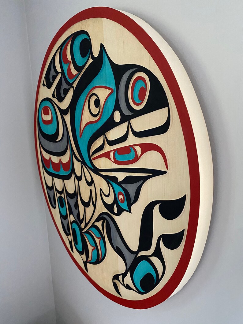 CUSTOM ORDER 36 Sandblasted Cedar Raven Panel by Trevor | Etsy