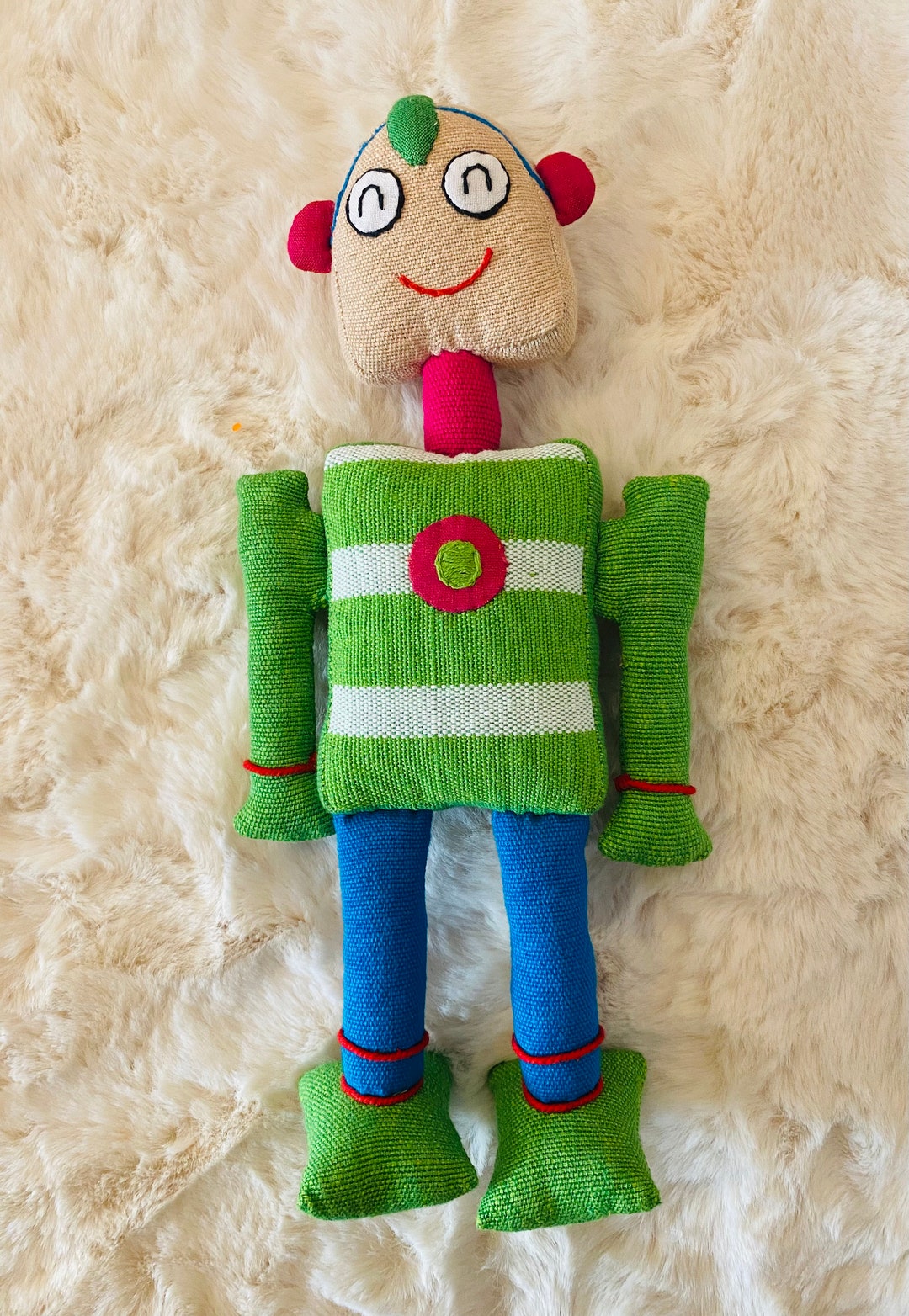 Cloth Figure Rag Doll Robot Fabric Robot - Etsy