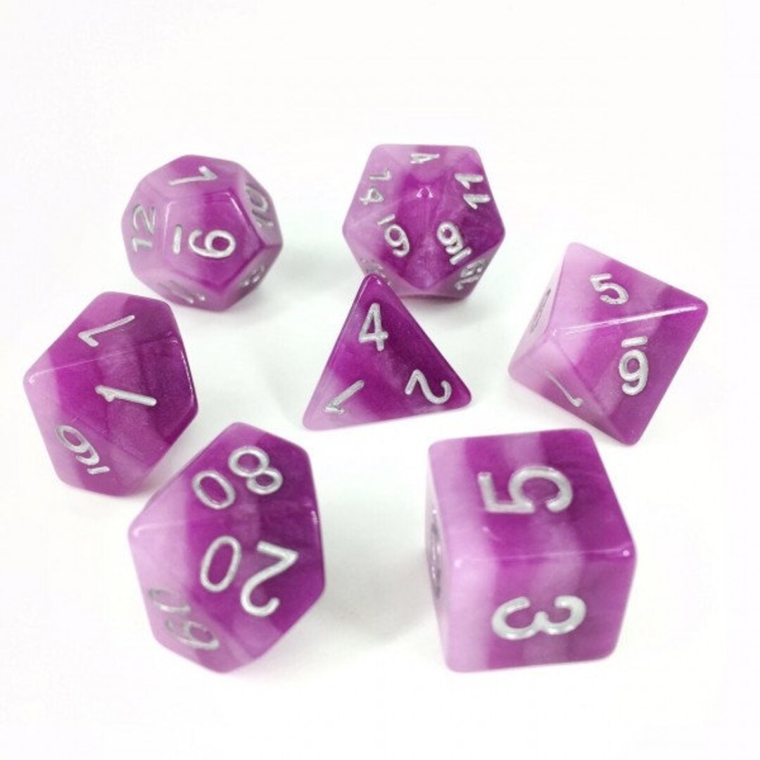 Purple Gradients Dice Set - Etsy
