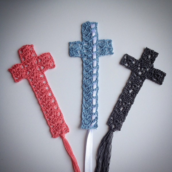 Crochet Bookmark Cross Pattern - Etsy