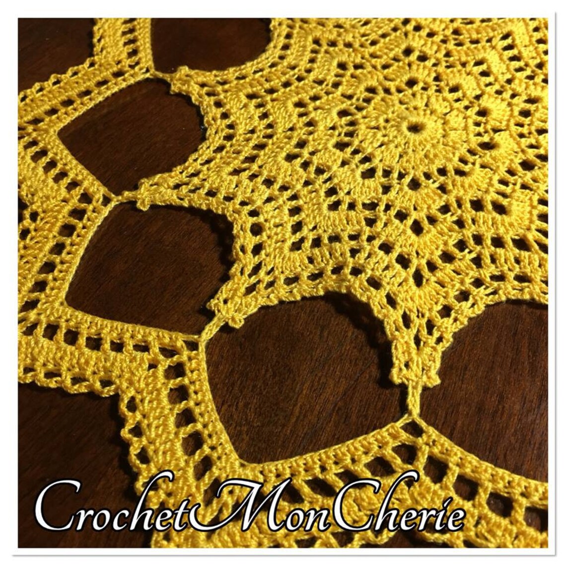 Crochet Doily PATTERN: Suddenly Sunshine Doily Instant | Etsy