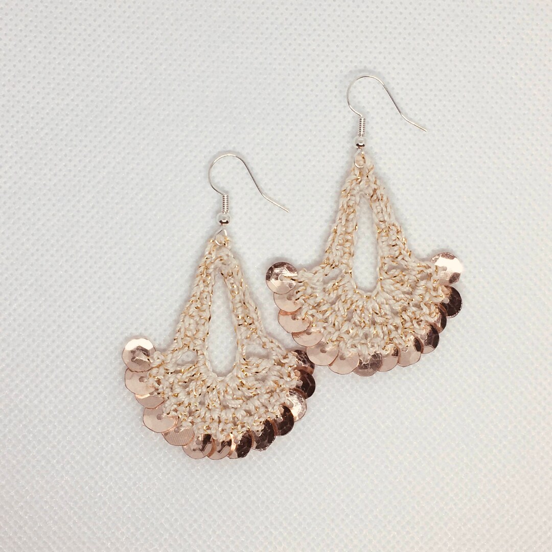 Instant Download Crochet Pattern PDF Jewelry - Sequin Chandelier ...