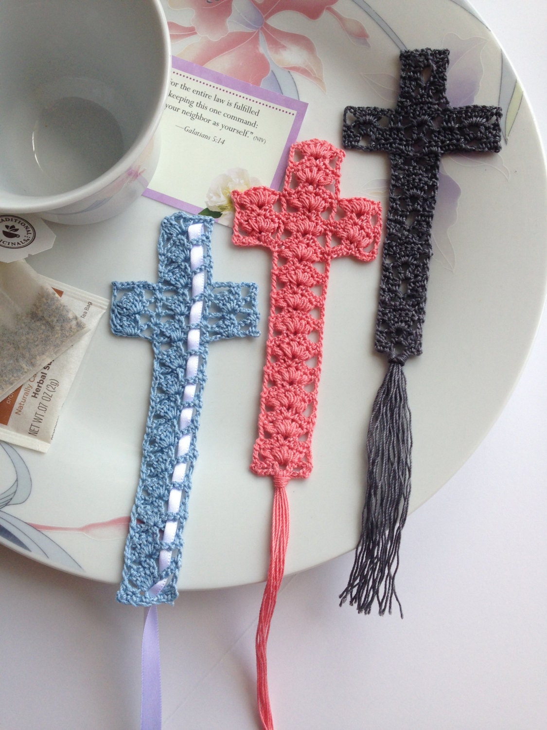 3 Cross Bookmarks Collection 1 Three Patterns Included - Etsy