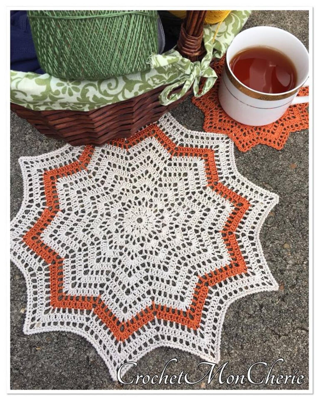 Crochet Doily Pattern, PDF Digital Download - Aurora Doily - Etsy