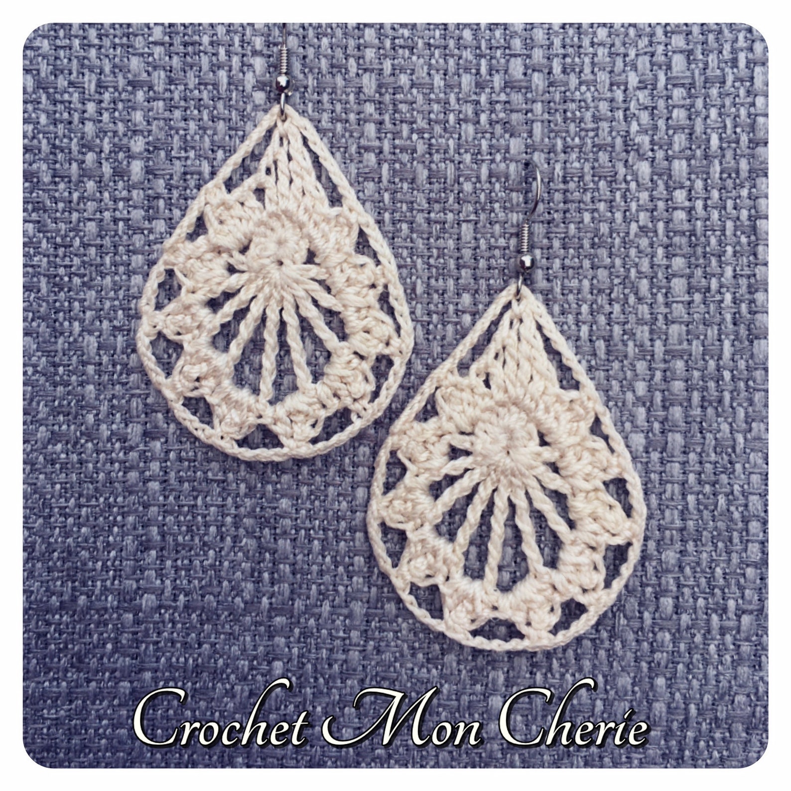 Instant Download Crochet Earring Pattern : Encased Ruffle Drop Earrings ...